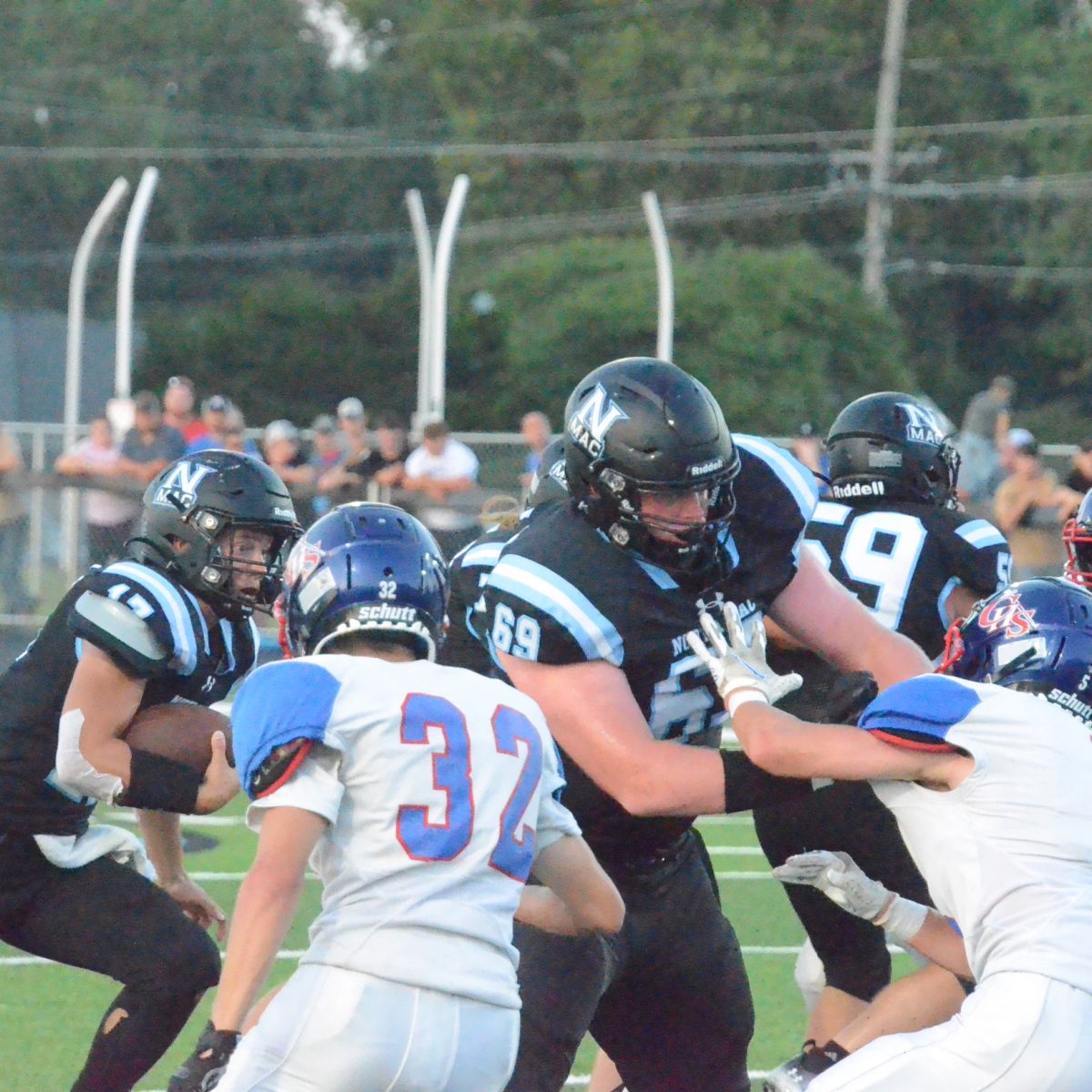 North Mac football handles Southwestern, improved Carlinville Cavies ...